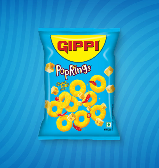 Gippi PopRings - Cheese Chilli – Balaji Wafers