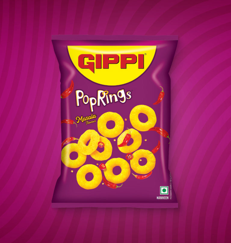 Gippi PopRings - Masala – Balaji Wafers